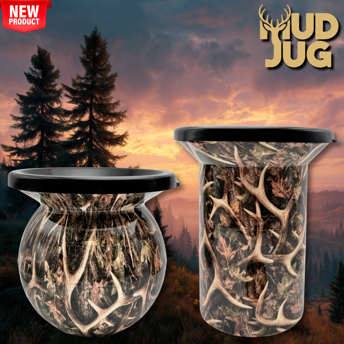 Rack and Timber Camo Mud Jug© Classic and Roadie Value Pack| Mud Jug