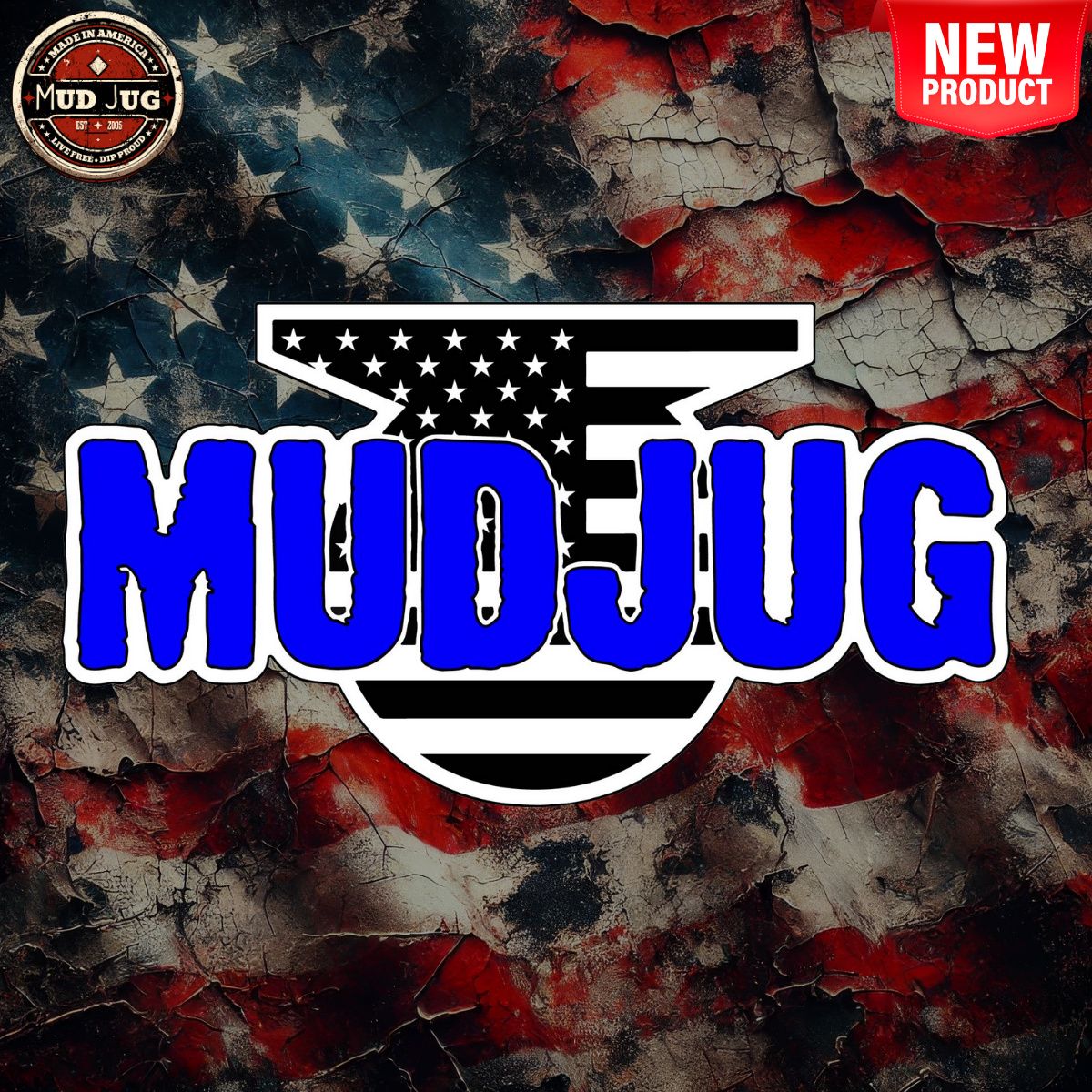 Mud Jug© Blue Legacy Logo Sticker| Mud Jug