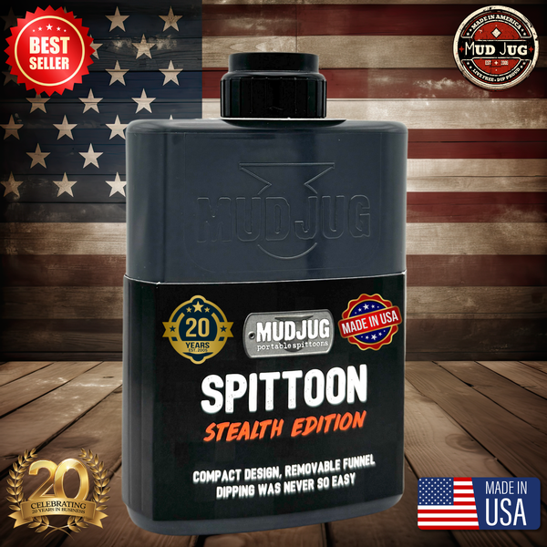 Gun Metal Grey Mud Jug™ Stealth – Compact Portable Spittoon Made in US ...