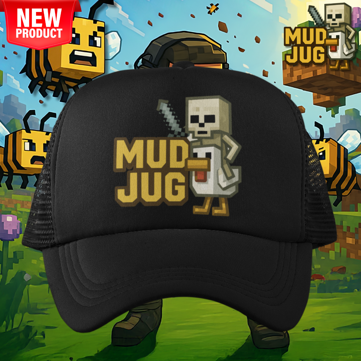 Mud Jug© Spitcraft camo Trucker Hat| Mud Jug