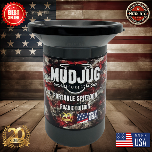 Gun Metal Grey Mud Jug™ Roadie – Portable Spittoon Made in USA| Mud Jug