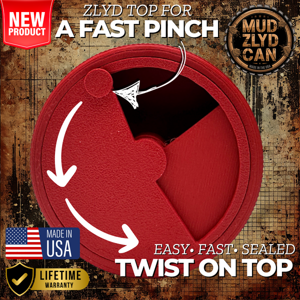 Mud ZLYD Can Rebel Red 🔻FREE 🔻 Reloader Funnel| Mud Jug