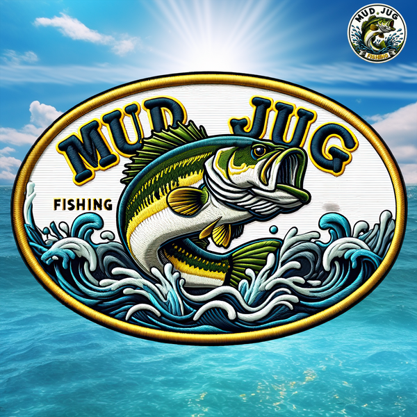 Mud Jug© Bass Oval Patch Sticker| Mud Jug