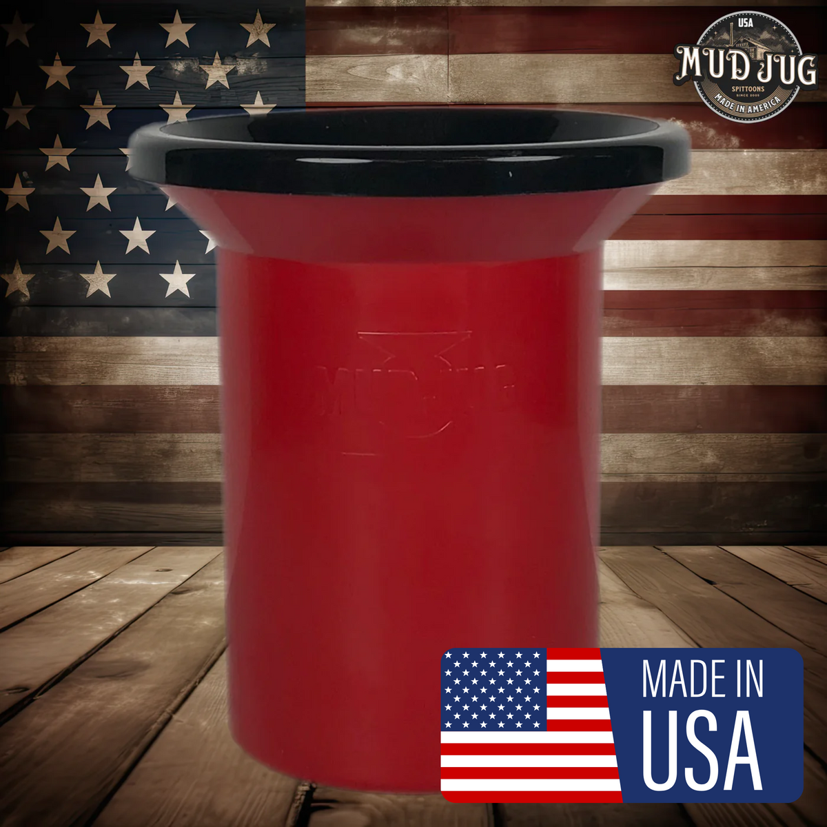 Red Mud Jug™ Roadie – Portable Spittoon Made in USA| Mud Jug