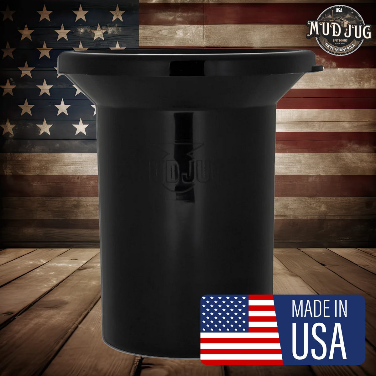 Black Mud Jug™ Roadie – Portable Spittoon Made in USA| Mud Jug