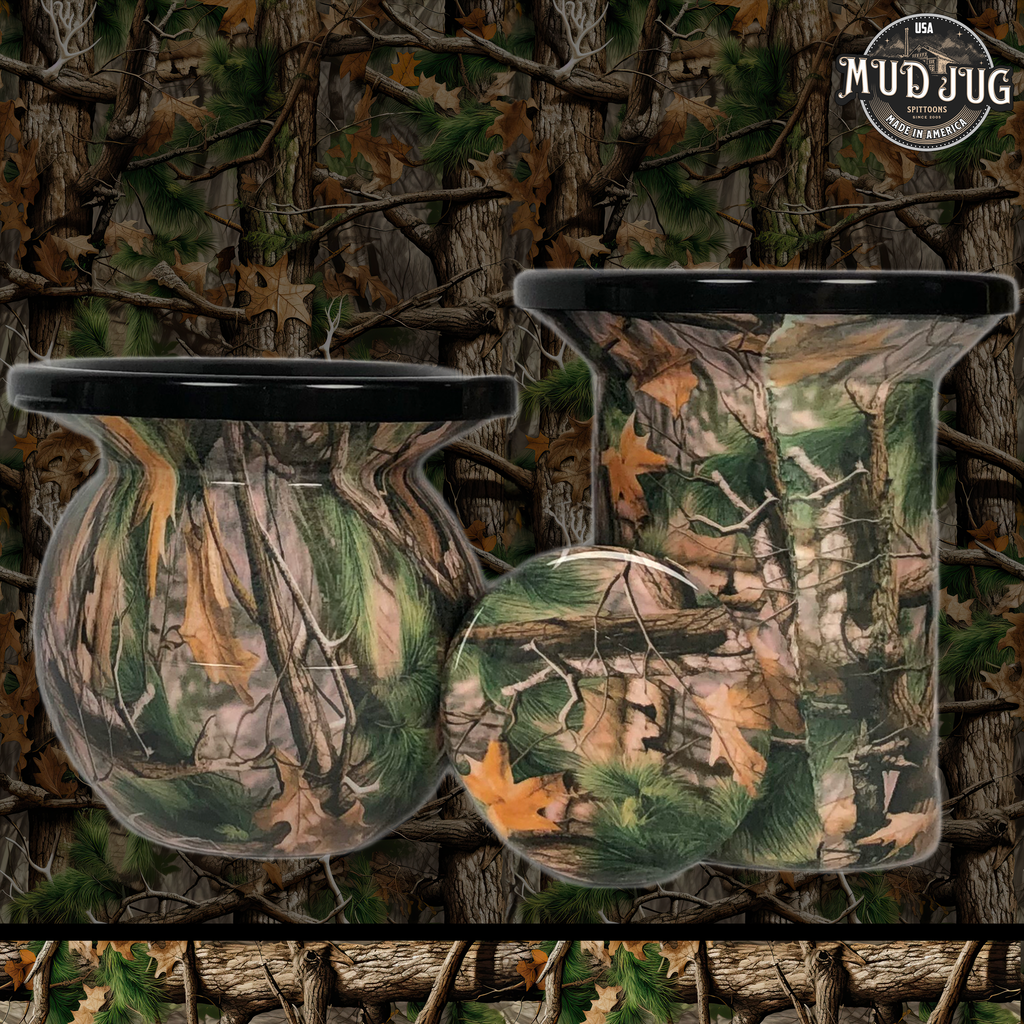 The Woodland Whisper Camo Mud Jug© Classic, Roadie and Can Lid Value P ...