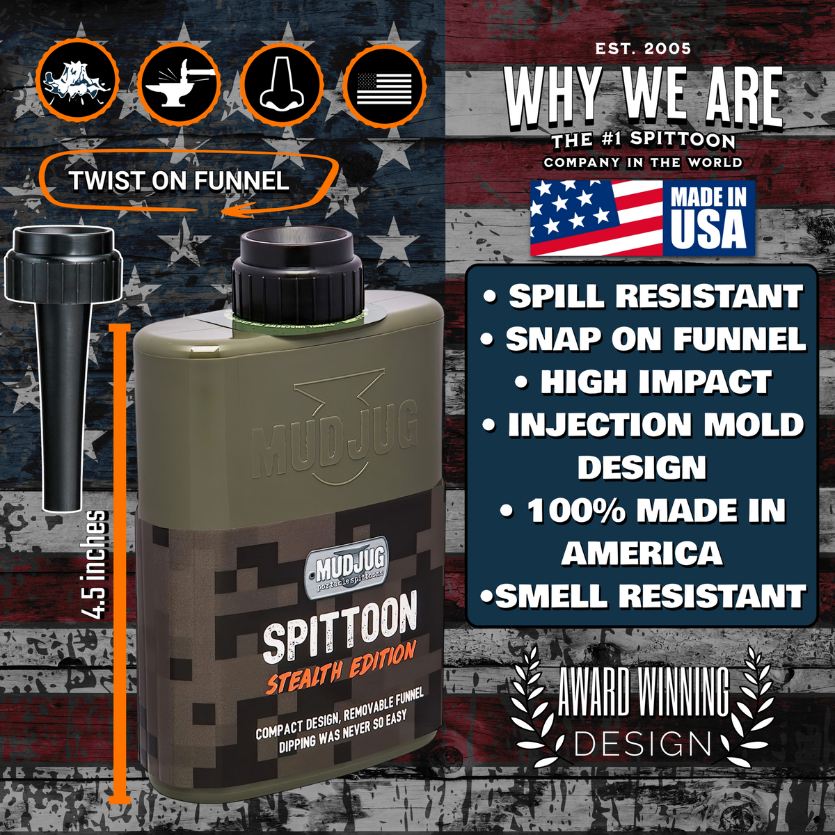 Black Mud Jug© Stealth™| Mud Jug